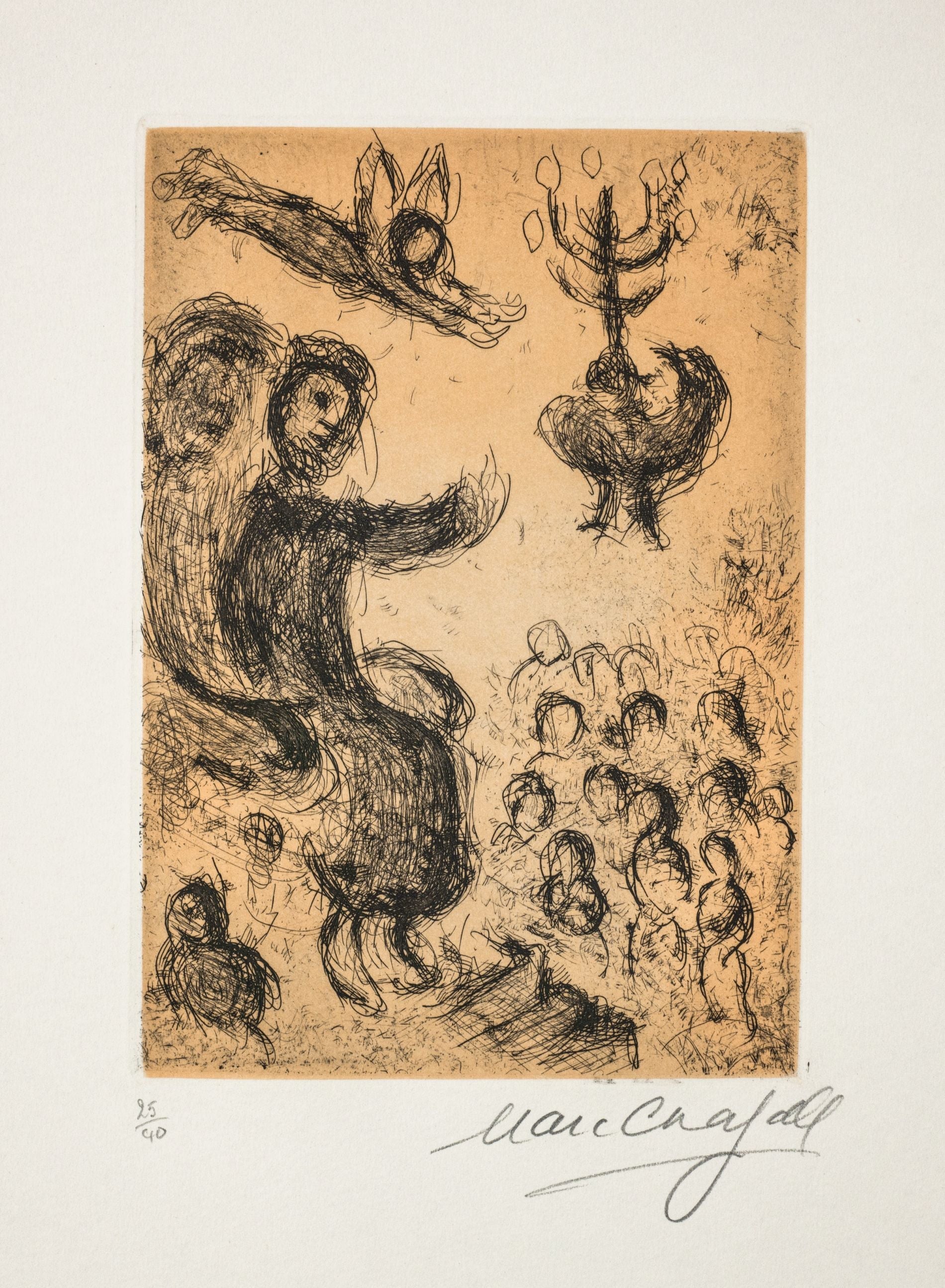 Etching 25, Psalm 100, 1980 by Marc Chagall | Martin Lawrence Galleries