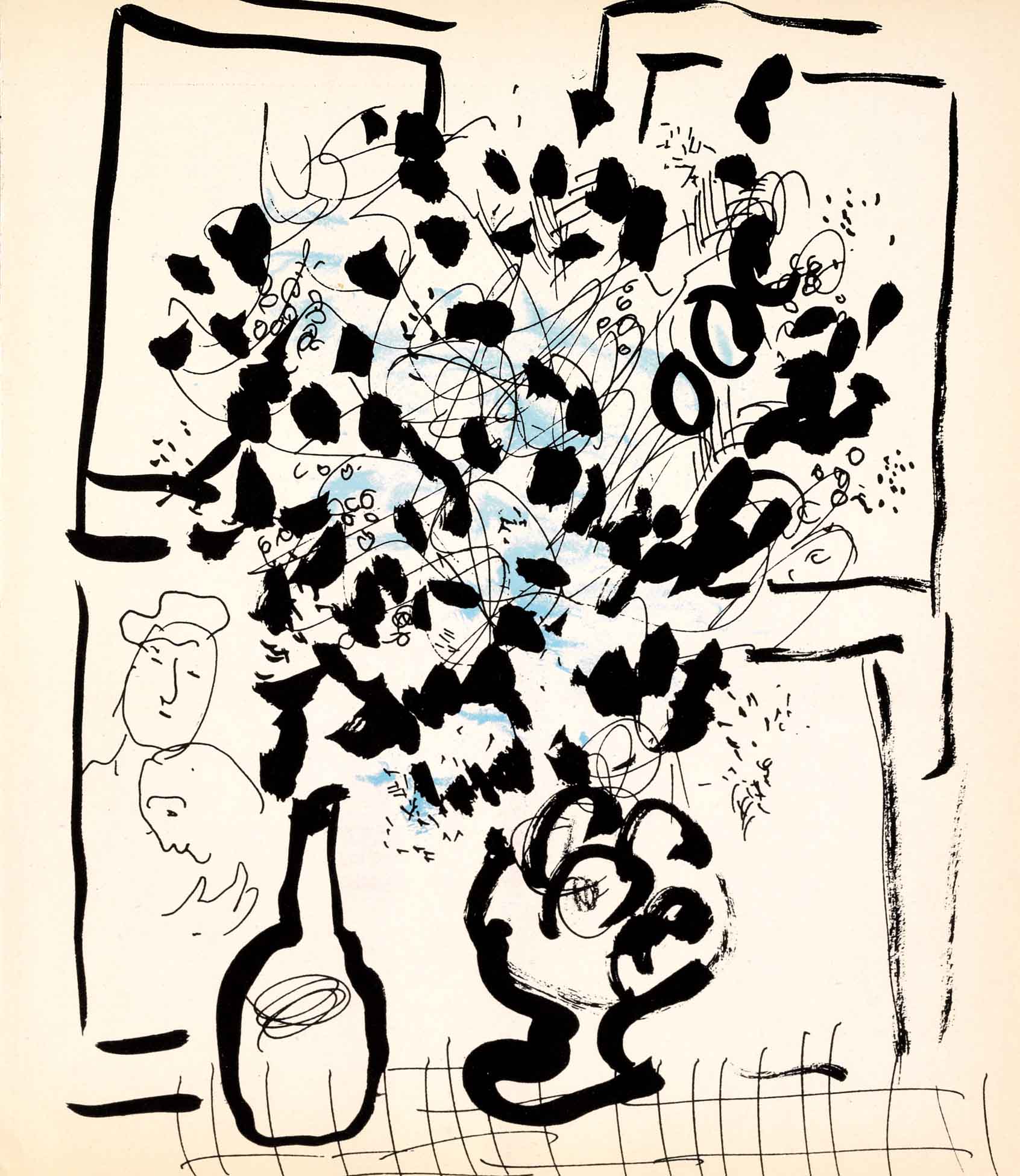 The Black and Blue Bouquet (Jacques Lassaigne, M.202), 1957 by Marc ...