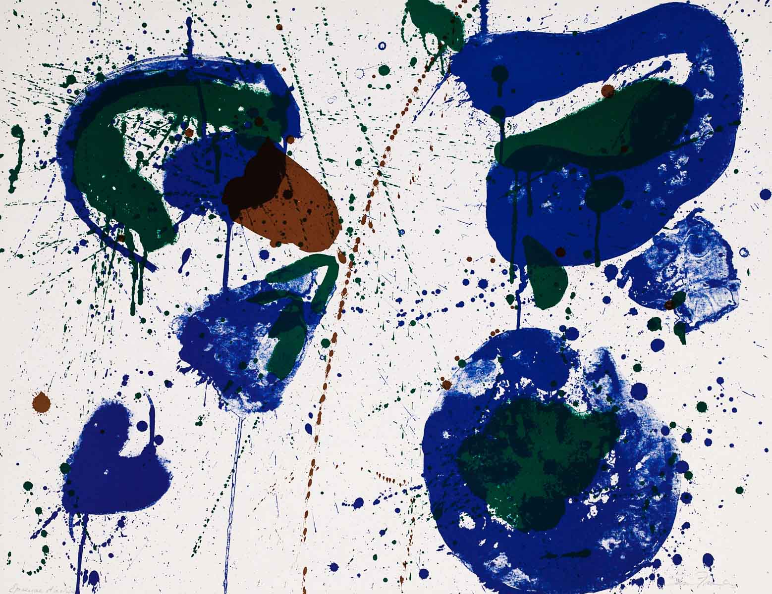 Hurrah for the Red, White, and Blue II (SF-18A), 1961 by Sam Francis ...