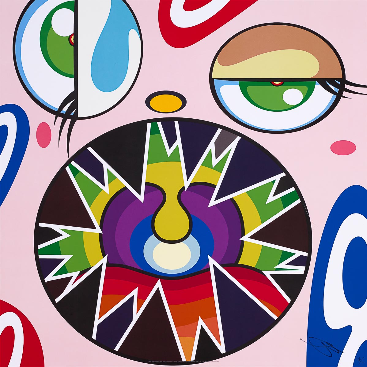 We Are The Square Jocular Clan #1, 2018 by Takashi Murakami | Martin ...
